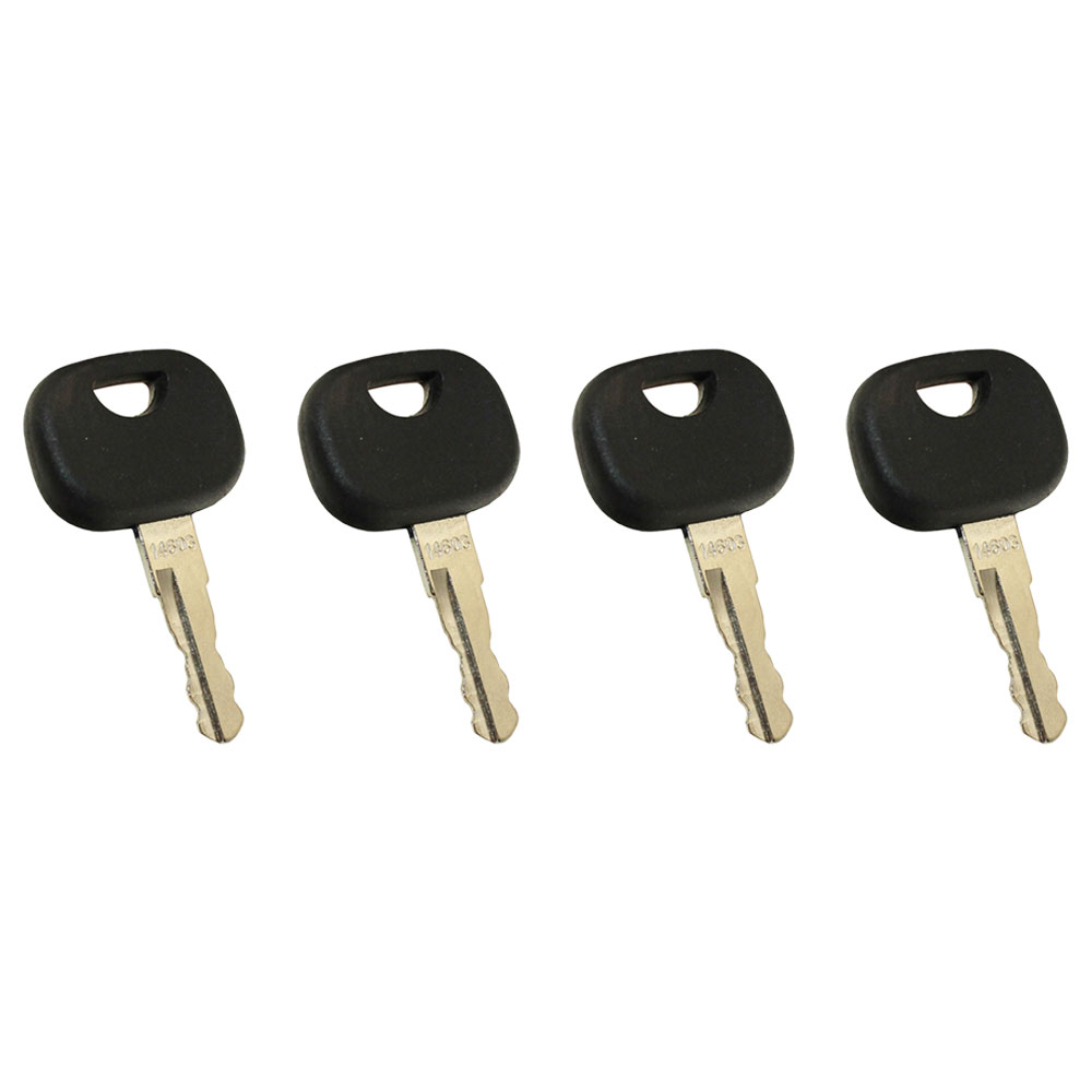4 Pcs 14603 Stamped Key Fits Ford/New Holland Backhoe Models | eBay